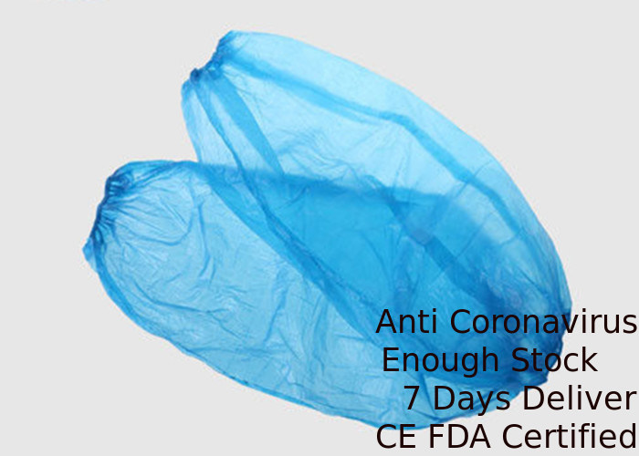 Blue Color Disposable Arm Sleeve Cover Plastic Customized CE ISO ...